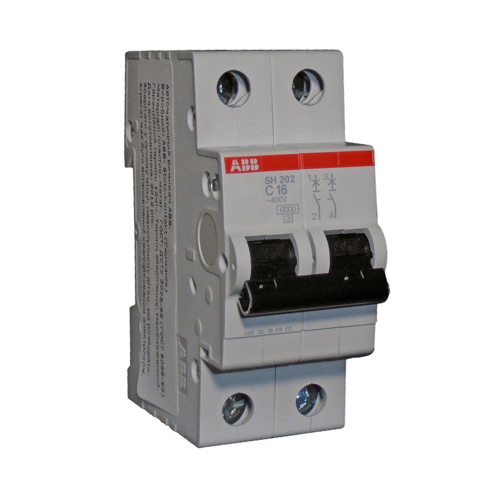 АВТ.ВИМИКАЧ 2ПОЛ ABB SH202-C16 - придбати в інтернет-магазині Leroy Merlin Україна