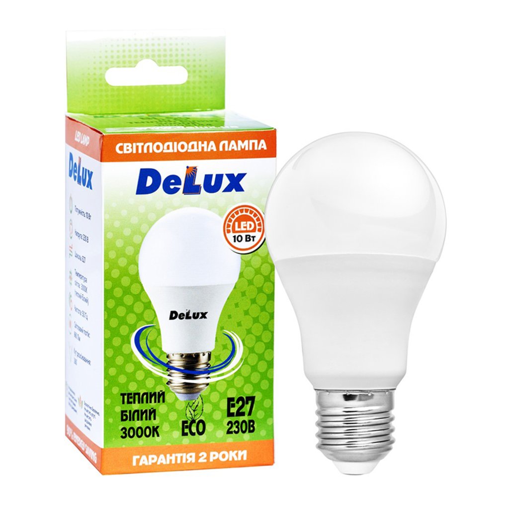 ЛАМПА LED DELUX BL60 10W 3000K 860LM E27 - придбати в інтернет-магазині ...