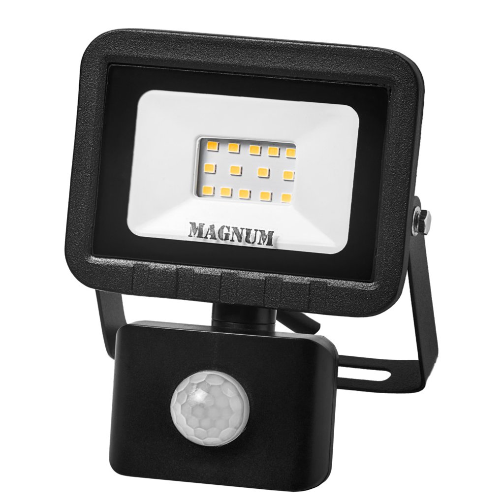 Прожектор LED Magnum FL Eco slim 10W 6500К IP44 з датчиком руху ...