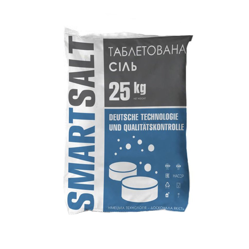 Сіль таблетована Smart Salt 25 кг - придбати в інтернет-магазині Leroy ...