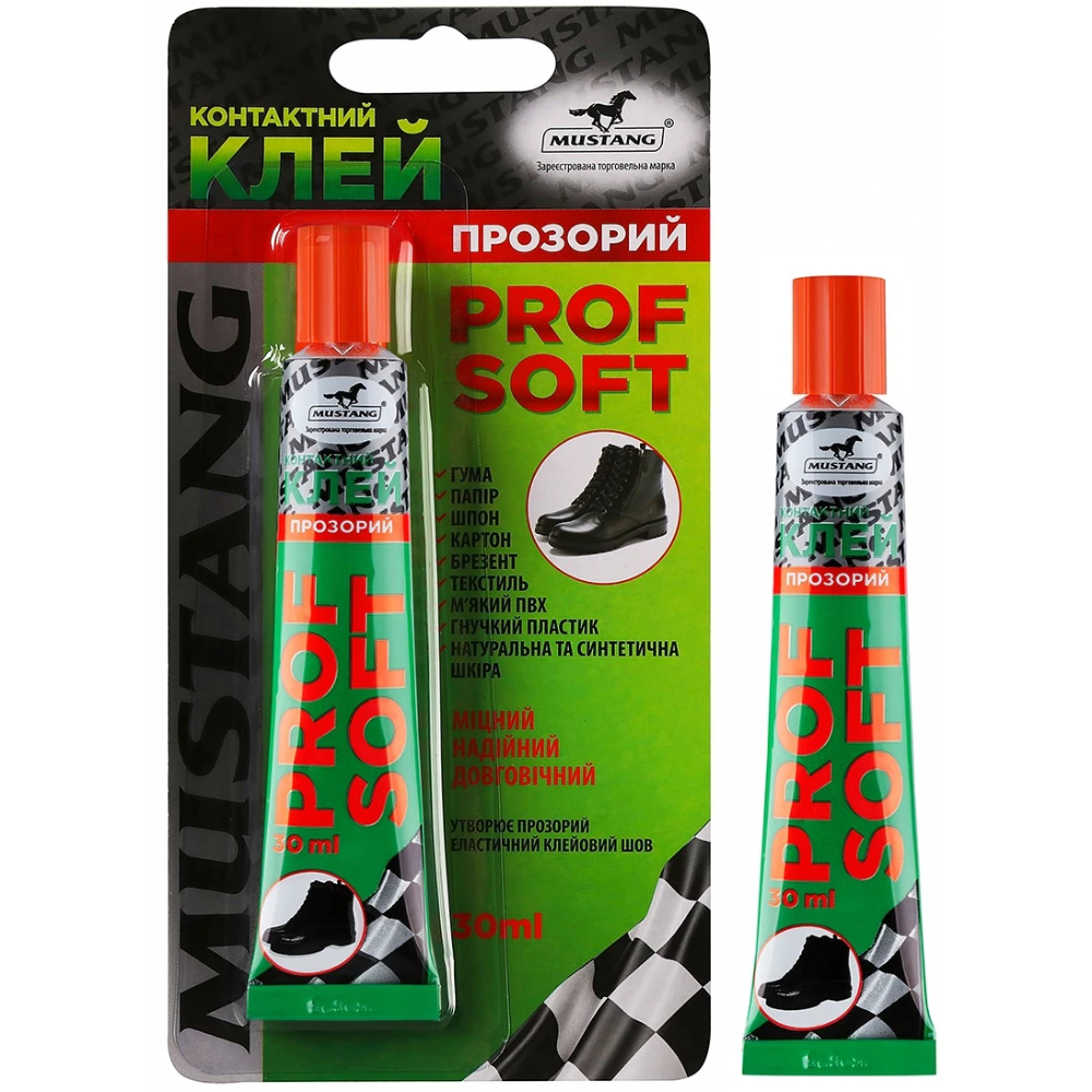 Клей для взуття Mustang Prof Soft 30 мл/блістер (MG18) - придбати в інтернет-магазині Leroy ...